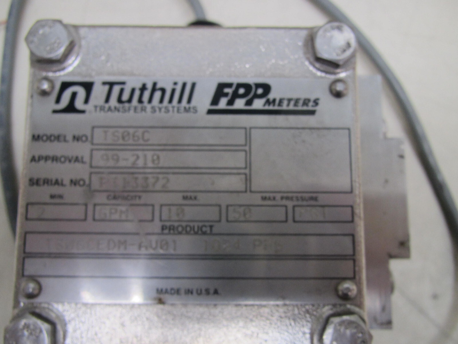 Tuthill+Transfer+Systems+FPP+Meters+P%2FN+TS06C for sale online | eBay