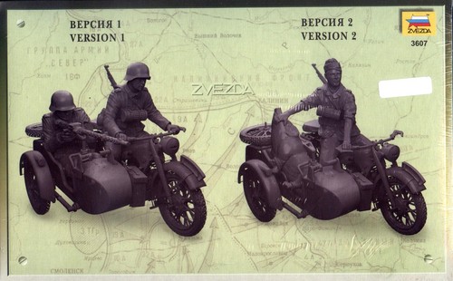 German Motorcycle R-12 With Sidecar and Crew 3607 Zvezda 1 35 for sale ...