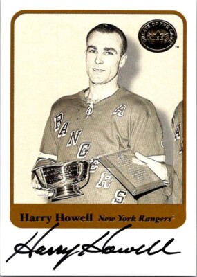 2001-02 Fleer Greats of the Game HARRY HOWELL New York Rangers AUTO | eBay