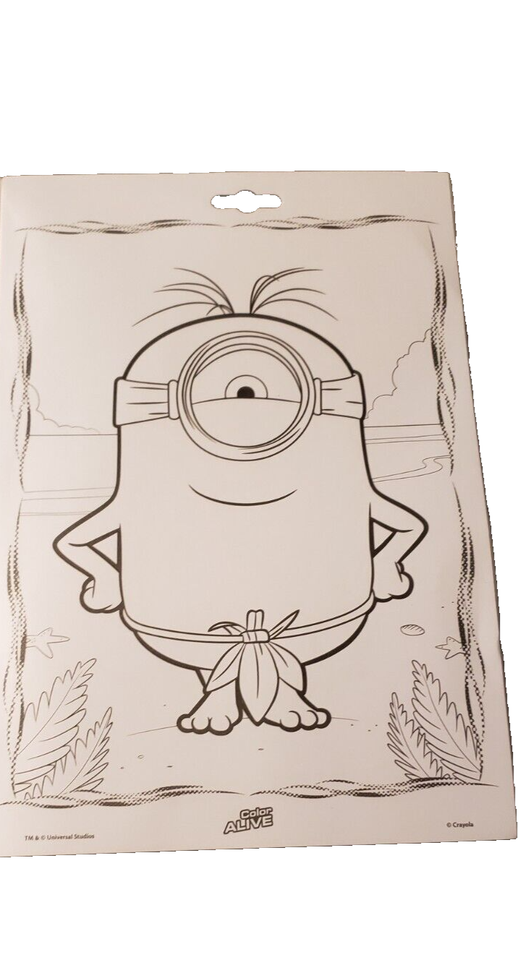 CRAYOLA Color Alive Minions Despicable Me Magic Coloring Pages with 7 ...