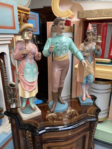 Vintage Fairground Barrel Fair Organ Figures Figurines Statues ...