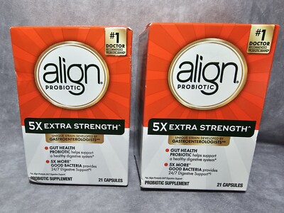 Align 5X Extra Strength Probiotic Supplement (42 capsules), New EXP 01/ ...