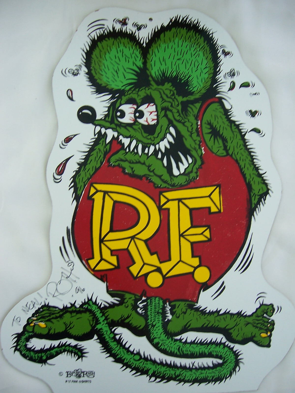 VINTAGE RAT FINK SIGN AUTOGRAPHED BY ED ROTH | eBay
