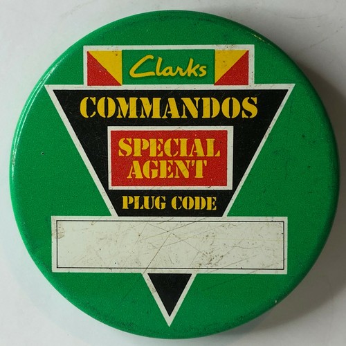 1970's Clarks Commandos Special Agent Badge Boys Shoe Advertising 53 mm ...