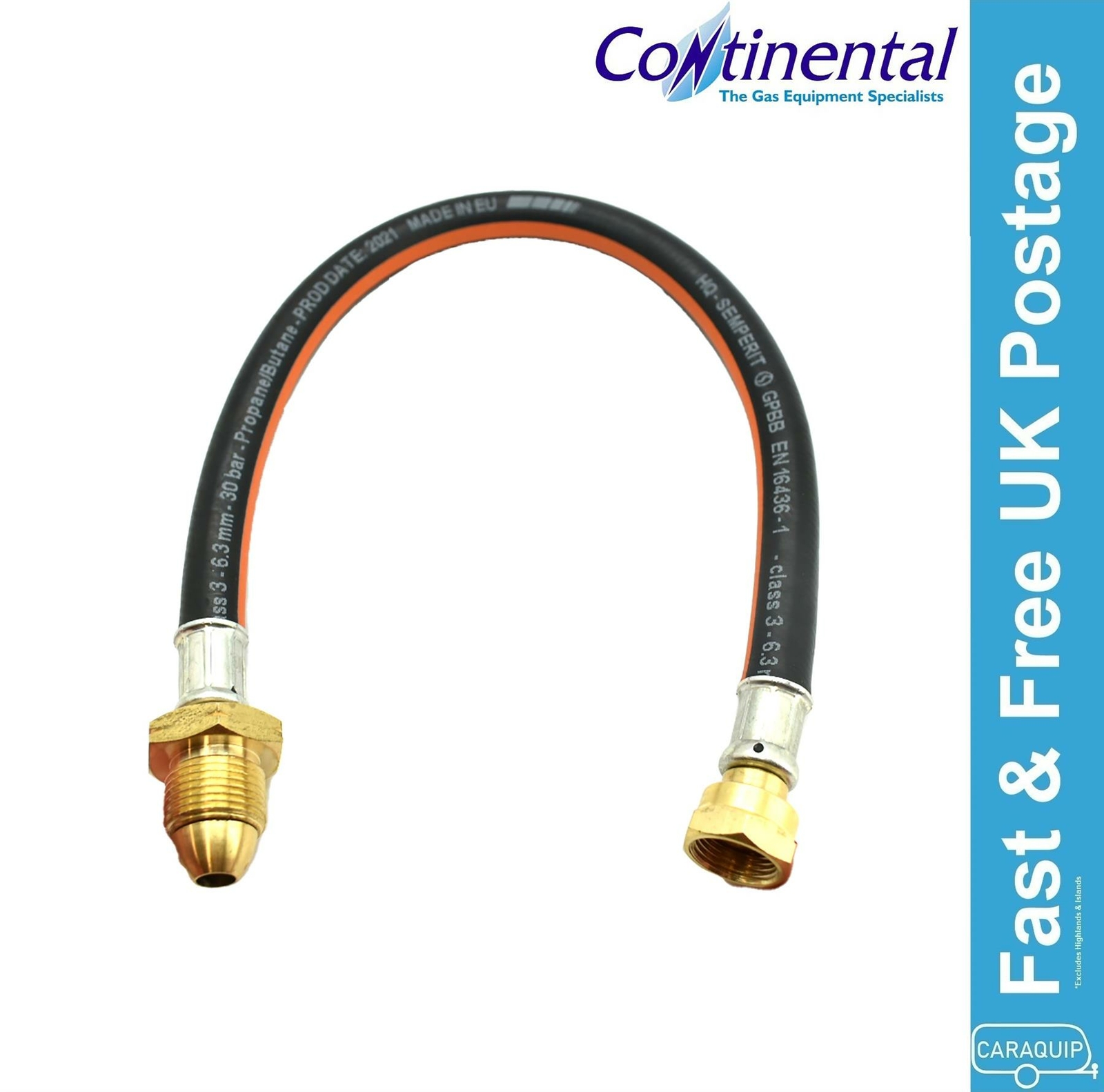 Propane Pigtail 450mm Gas Hose Pipe LPG Calor Gas Changeover Caravan ...