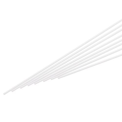 50Pcs ABS Plastic Rods, Diameter 0.8mm Length 250mm White Stick Solid ...
