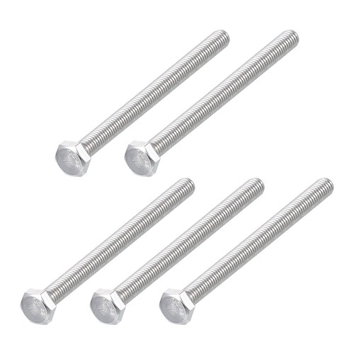 Hex Bolts M6-1x80mm 5Pcs 304 Stainless Steel Coarse Fully Threaded ...