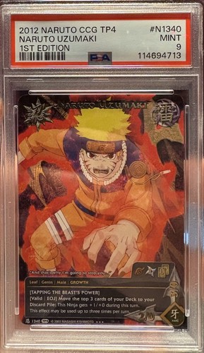Naruto CCG 1st Edition Tournament Pack 4 Naruto Uzumaki N-1340 Super ...