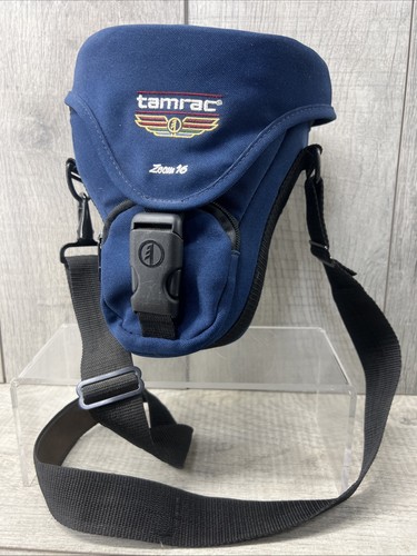 Tamrac Zoom 16 Camera Bag Digital SLR Shoulder Strap Pockets Blue 5516 ...