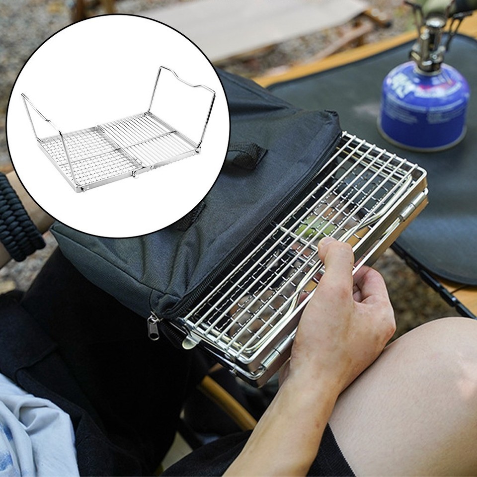 Portable Camping Grill Rust-proof Heat-resistant Quick Setup Even ...
