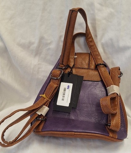 New Small Handbag Backpack Purple/Brown CG S16 | eBay