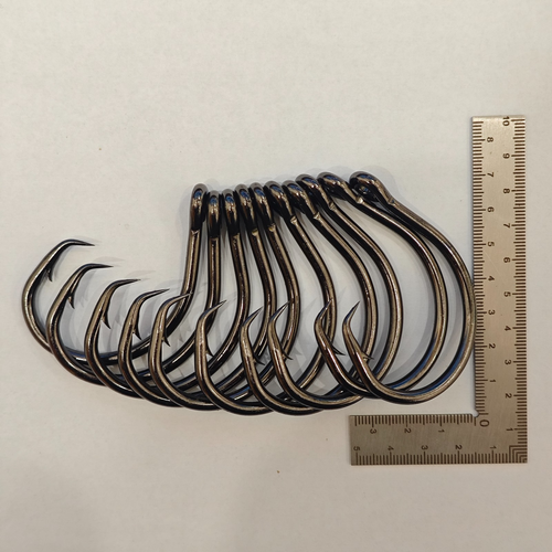 Circle Hooks Heavy duty Live Bait Hook Groper Shark Tuna Hooks 12/0 ...