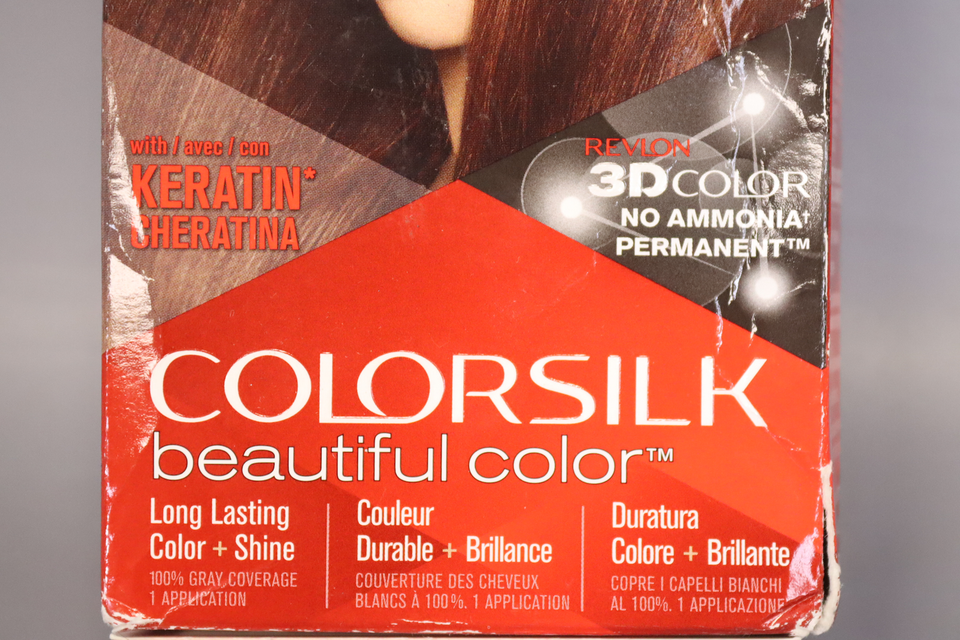 Revlon ColorSilk Beautiful Color Permanent Hair Color 44 Medium Reddish ...