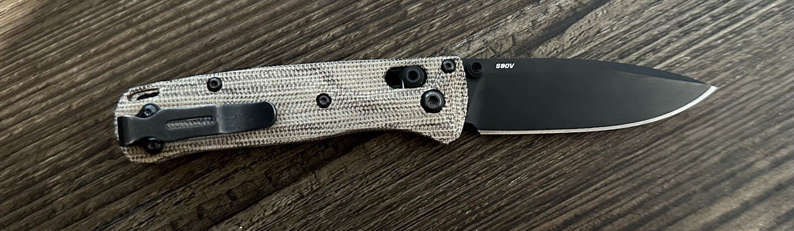 Benchmade Custom Bugout Folding Knife S90v With Flytanium Micarta ...