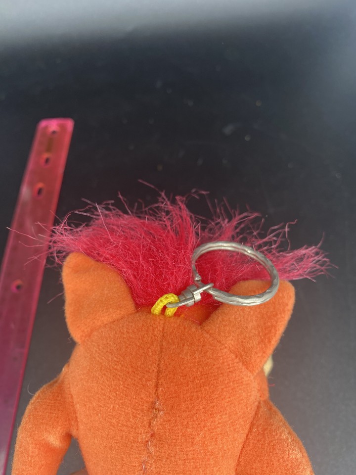 Crash Bandicoot Keychain Plush 1999 SAE CHANG TOY WORLD SAMPLE VERY ...