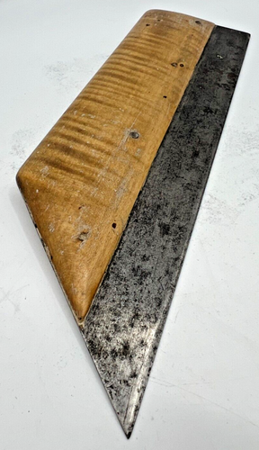 Vintage hand-made primitive tool with Maple wood handle | eBay