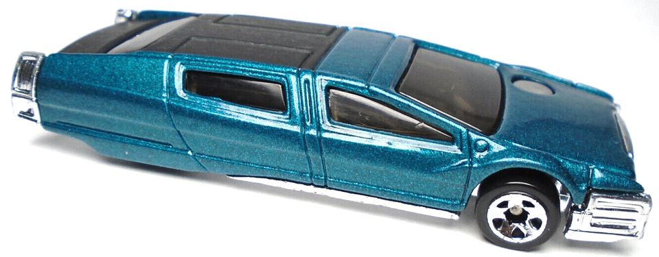 2001 HOT WHEELS SENTINAL 400 LIMO BLUE 1:64 DIECAST 3 1/4" LIMOUSINE ...