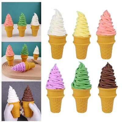 Fake Ice Cream Cone Simulation Dessert Artificial Ice Cream Model for ...