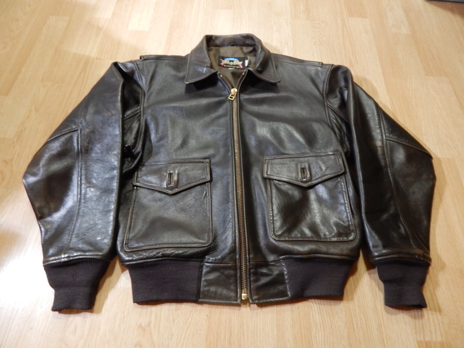 COOPER LEATHER AVIATOR/ BOMBER JACKET - Gem