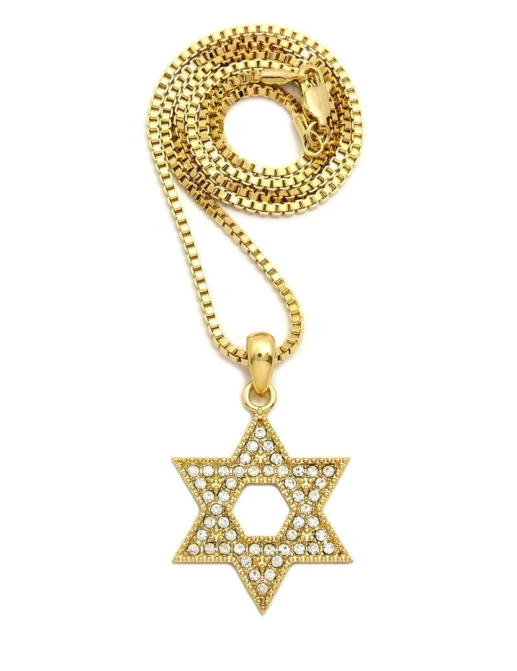 NEW 6-POINT STAR PENDANT & 24" BOX/CUBAN/ROPE CHAIN NECKLACES - XSP596 ...