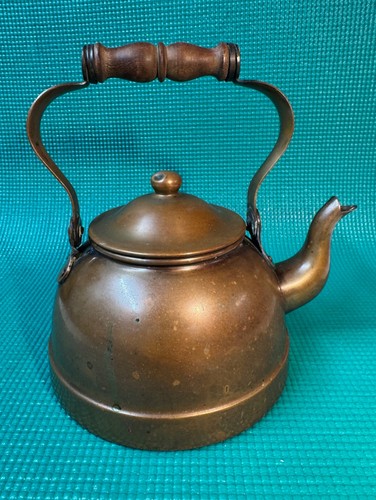Vintage Tagus Copper Kettle Tea Pot Portugal Wooden Handle | eBay