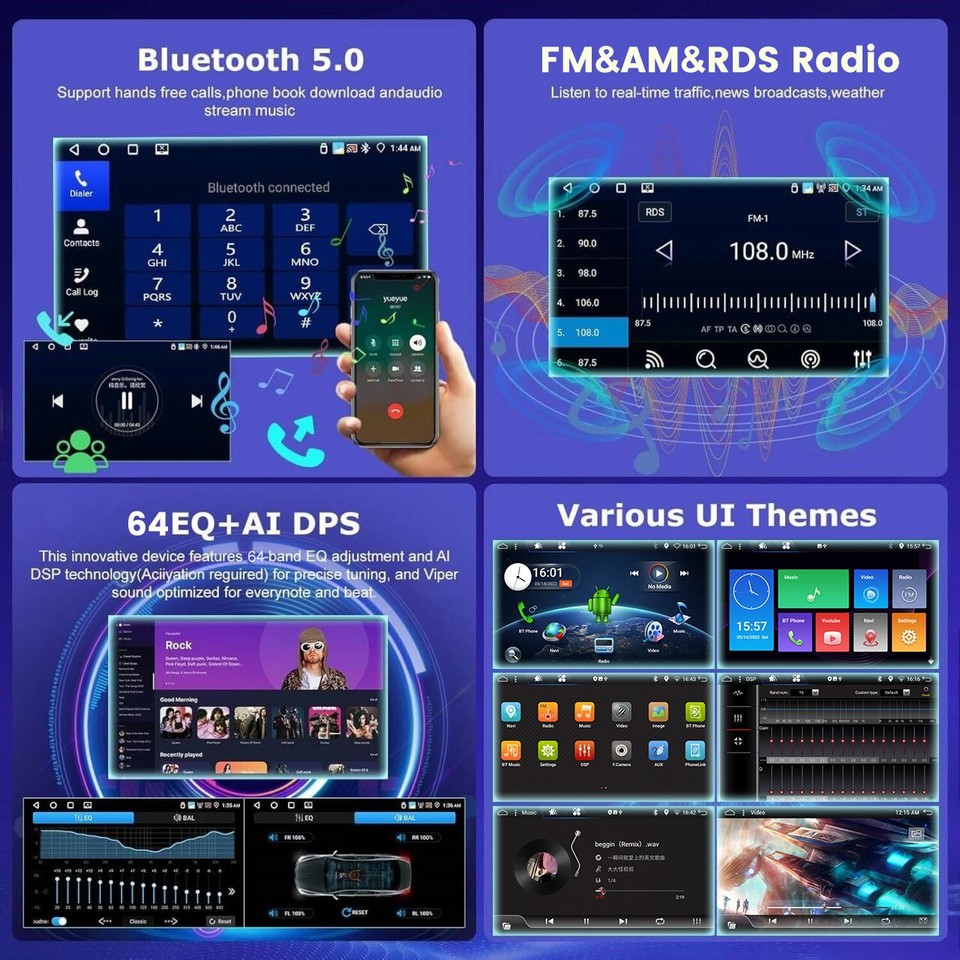 Car Stereo Android 15 GPS Navi Car Play For VW NEW Beetle 2001-2010 Sat ...