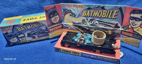 Corgi 267 Batman Batmobile Original Model Car & Figure - Box Repro ...