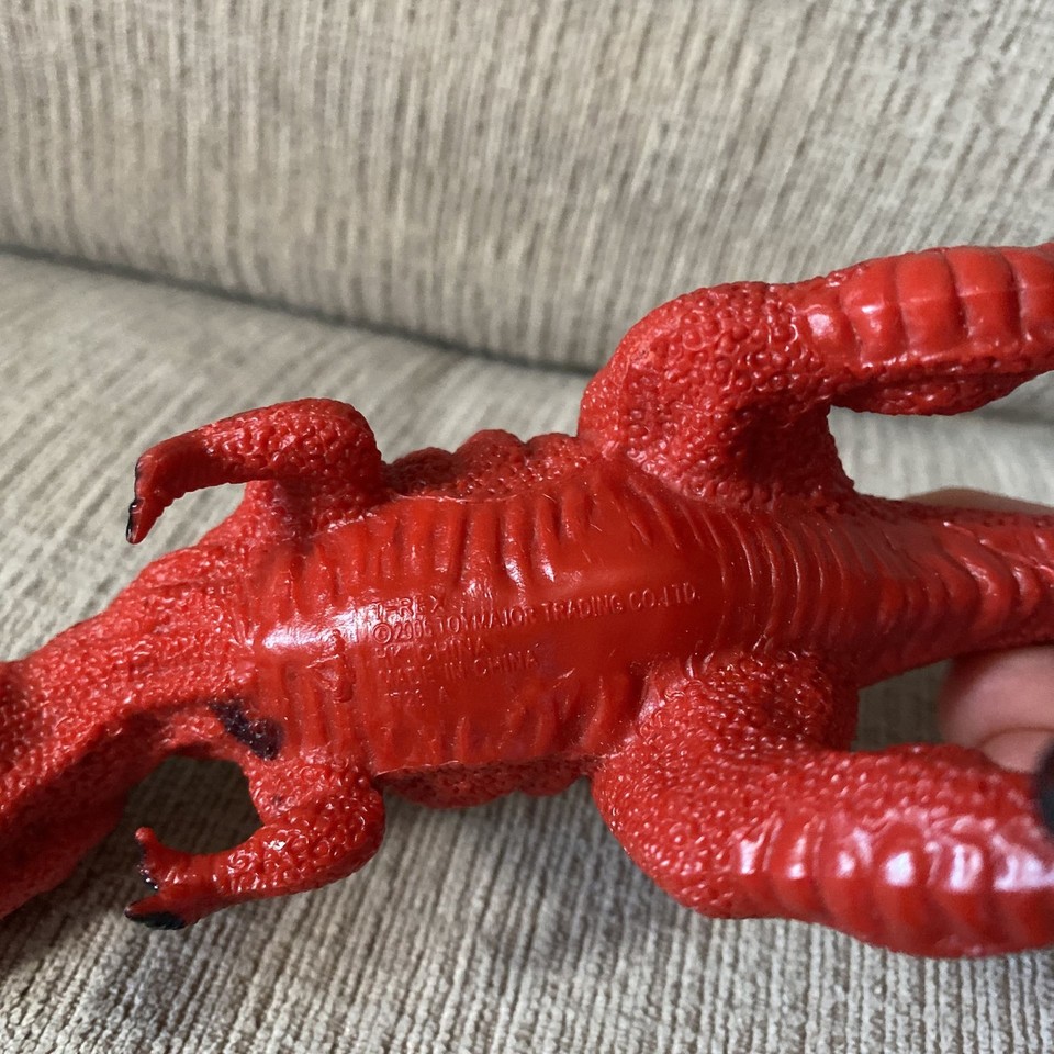 2006 Toy Major Trading Co Red T-Rex Tyrannosaurus Rex 5.5" Dinosaur ...