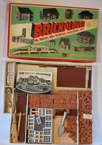 Scarce vintage boxed 50's/60's Spears Brickplayer construction kit toy ...