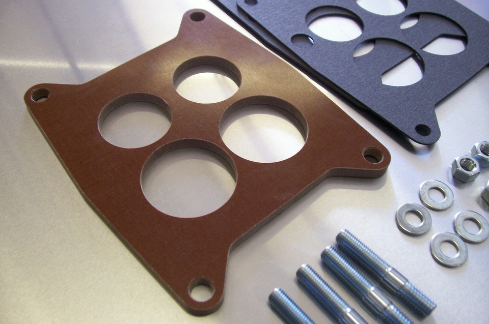 Fits Big 4GC Rochester Phenolic Carb Insulator Spacer 4 Barrel Heat ...