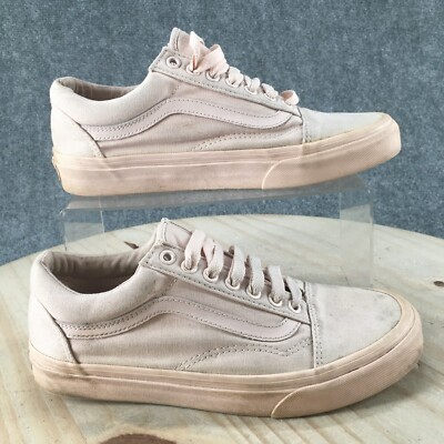 Vans Shoes Mens 6.5 Womens 8 Old Skool Sneakers Pink Canvas Low Top ...