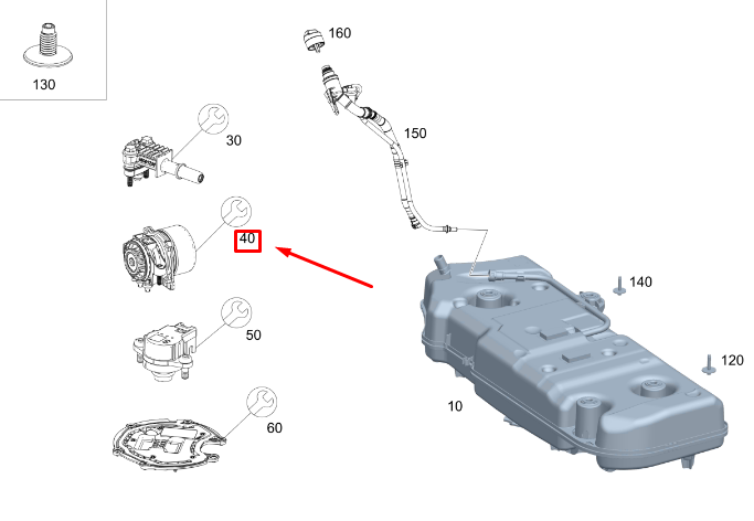 A0994700800 Original MERCEDES BENZ RS Dosing Pump Diesel Engine Car ...