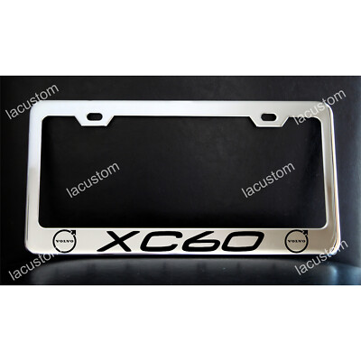 VOLVO XC60 License Plate Frame Custom Made of Chrome Plated Metal | eBay
