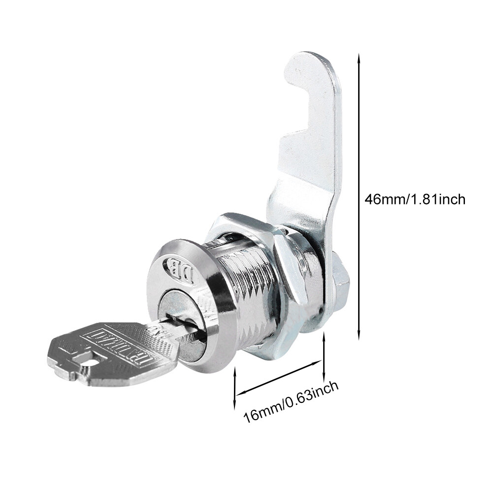 2pcs 16mm Anti Theft Waterproof Zinc Alloy Letterbox Lock Set Security ...