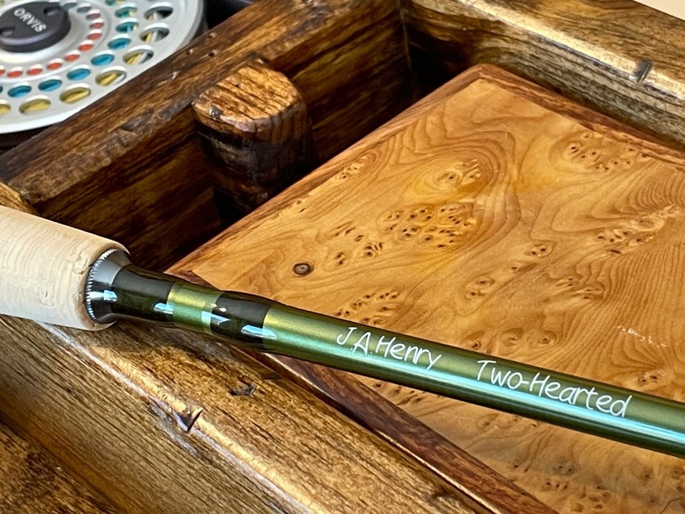 Two-Hearted Fly Rod Case with Rod, Reel, & Fly Box (4wt. 8’6″ 4 pc) | eBay