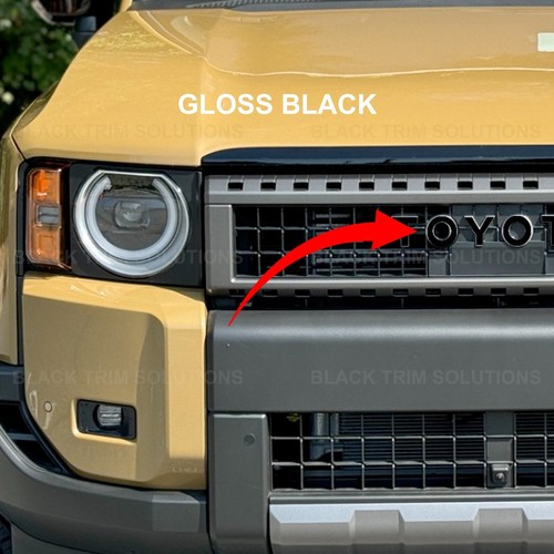 2024-2025 Toyota Land Cruiser Front Grille Black Overlay DECAL Letter ...