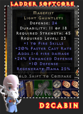 Diablo 2 SC💥Ladder💥Magefist Glove💥PC/SWITCH/PS | eBay