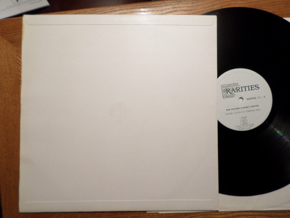RARITIES LP RECORD /IRVING FAZOLI & EDMOND HALL/NEW ORLEANS CLARINET ...