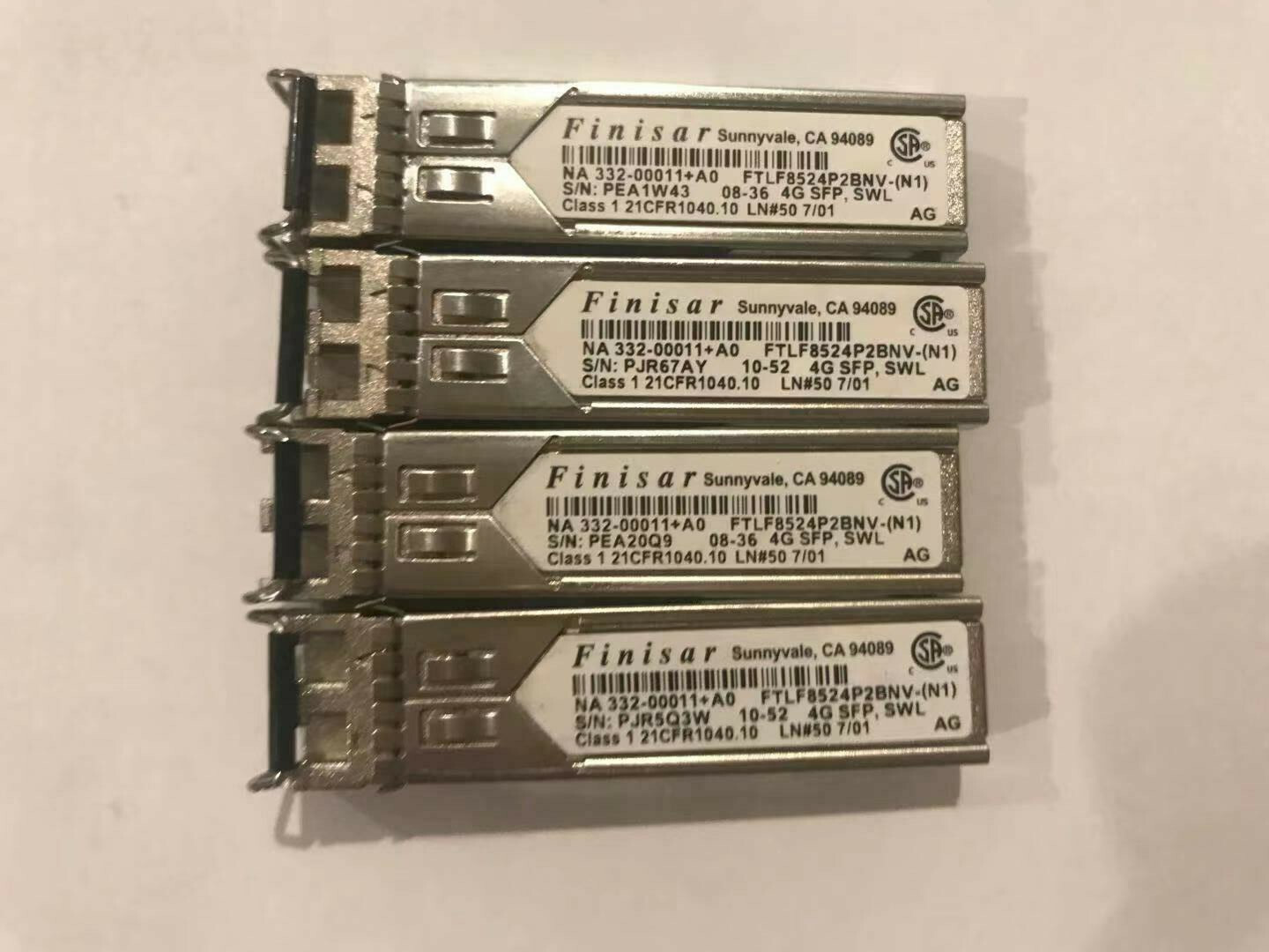 Lot of 4 Finisar FTLF8524P2BNV-(N1) SFP Transceiver Module | eBay