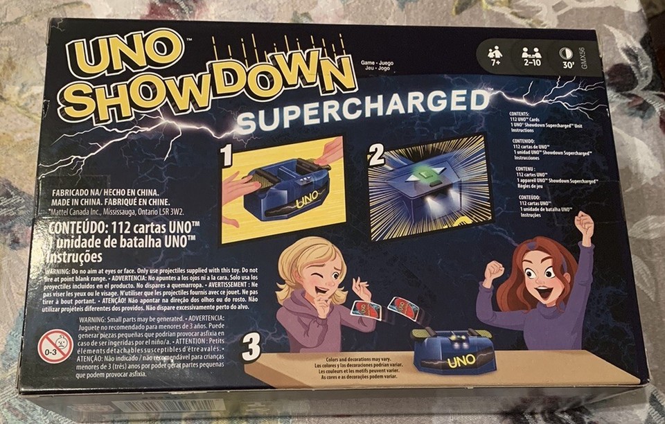 UNO Showdown Supercharged Family Card Game, New Sealed Box | eBay