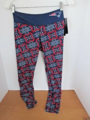NFL TEAM APPAREL~Blue Red NEW ENGLAND PATRIOTS LEGGINGS Pants~Women's ...