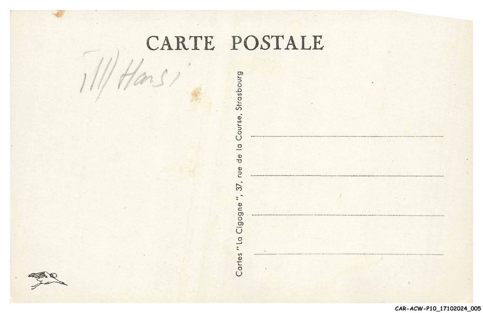 CAR-ACWP10-0643-Illustrators - HANSI - STORK On Its Nest | eBay