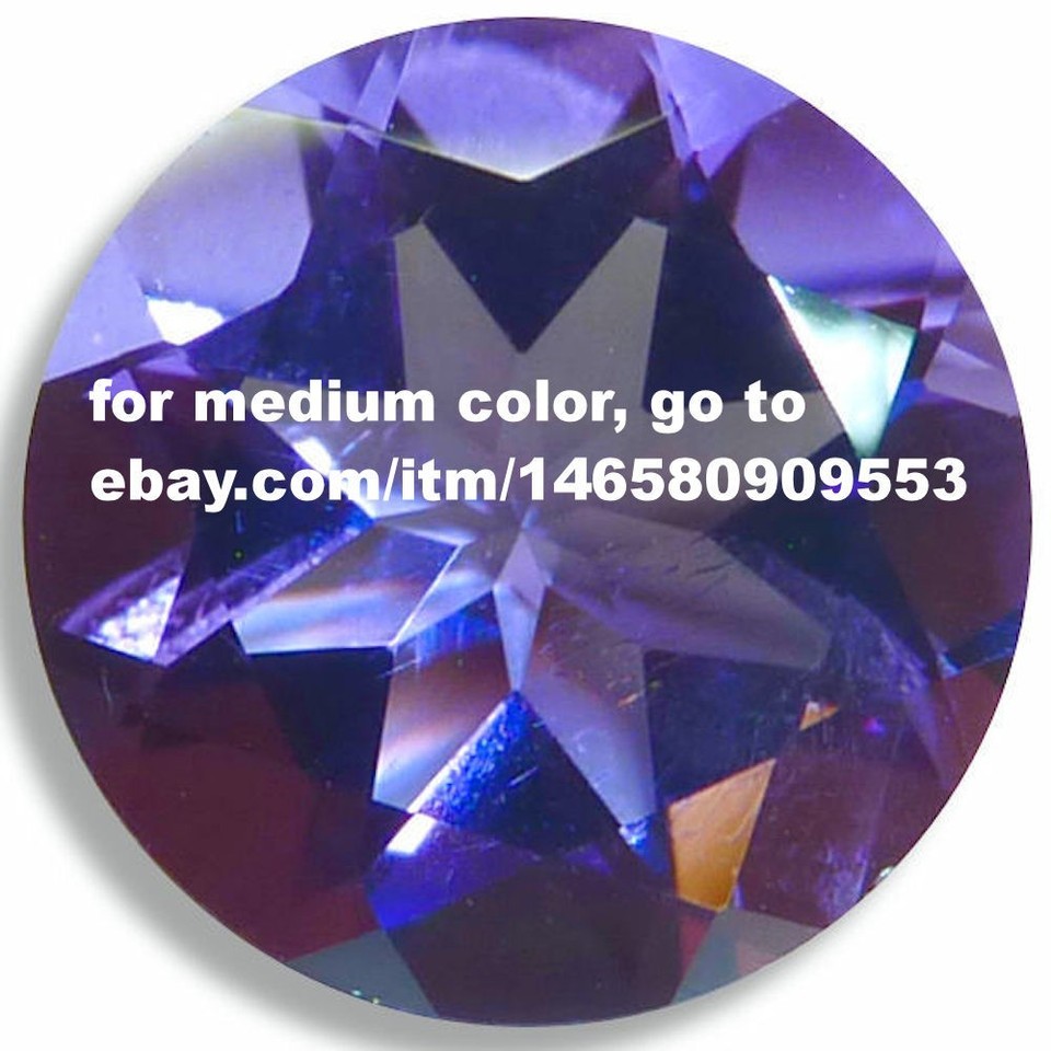 Natural Amethyst Deep Purple Round (16 options) Faceted Loose Gems ...