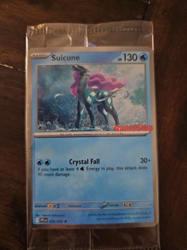 Pokémon TCG suicune pfl 26/94 gamestop stamped | eBay