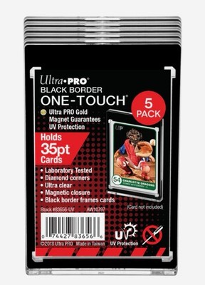 Ultra Pro One Touch: Black Border UV 35pt (5) Pack | eBay