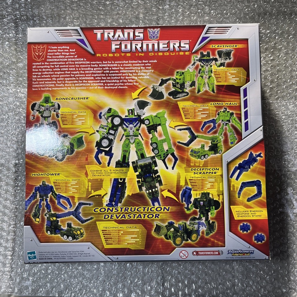 Transformers Classics Constructicons Devastator WalMart Exclusive ...