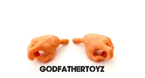 MARVEL LEGENDS MALE TRIGGER FINGER HANDS GRIPPING ONLY CUSTOM FODDER | eBay