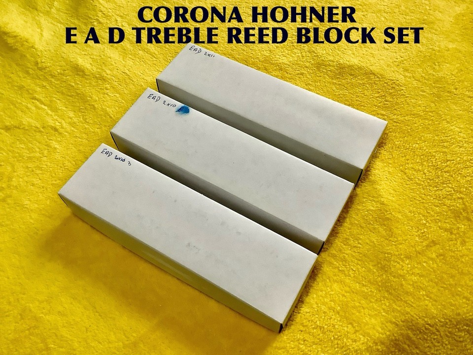 HOHNER REED BLOCKS TREBLE ( E- A-D ) CORONA II FROM FACTORY HOHNER . | eBay