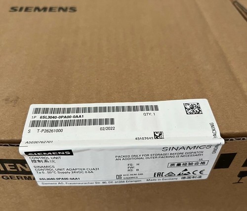 6SL3 040-0PA00-0AA1 NEW SIEMENS 6SL3040-0PA00-0AA1 CUA31 Control Unit ...