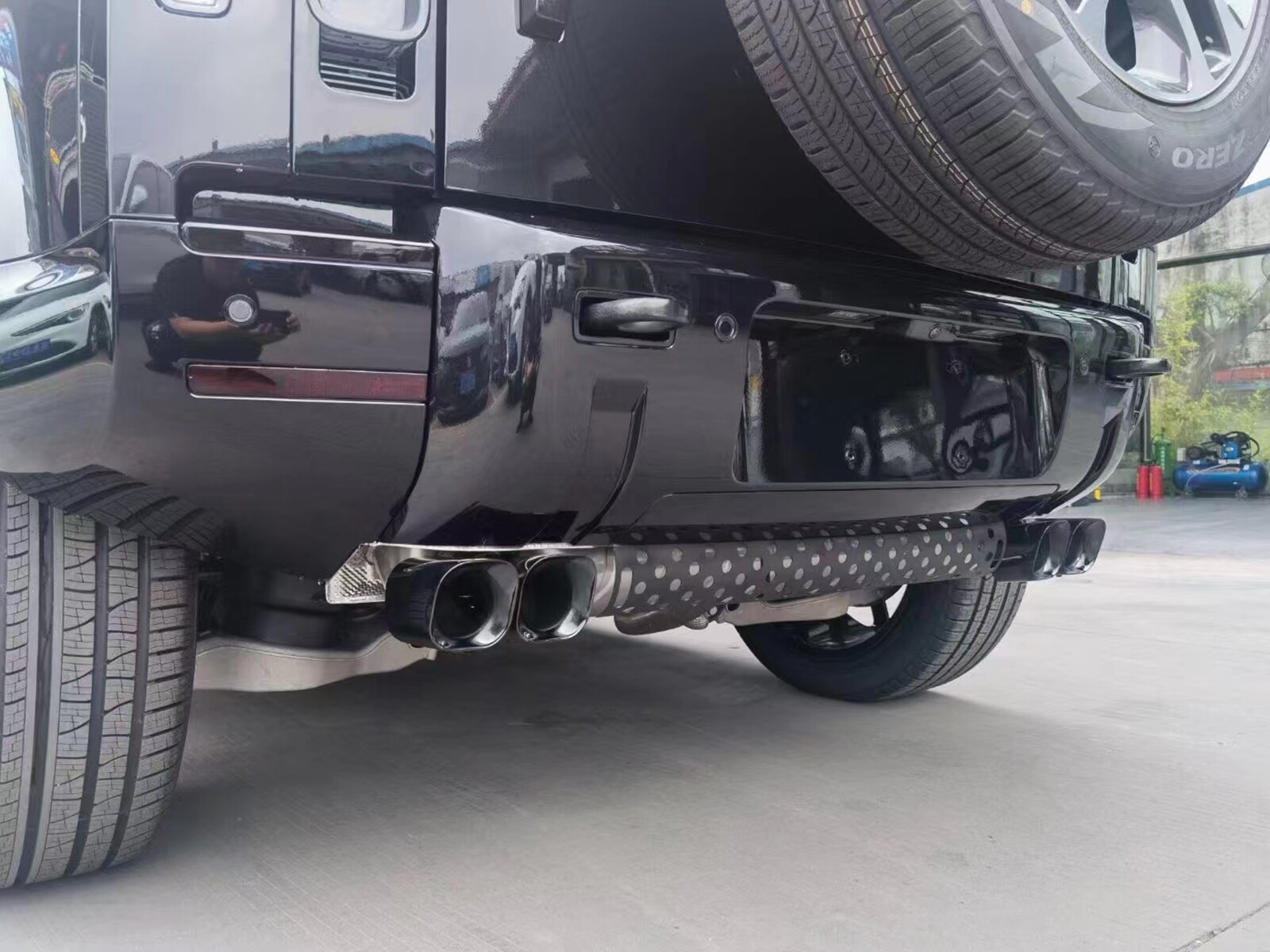 Rear Tail Exhaust Muffler Tip Pipes For Land Rover Defender 90 110 20 ...